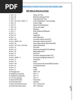 Turbo C++ Shortcuts | PDF | Keyboard Shortcut | Menu (Computing)