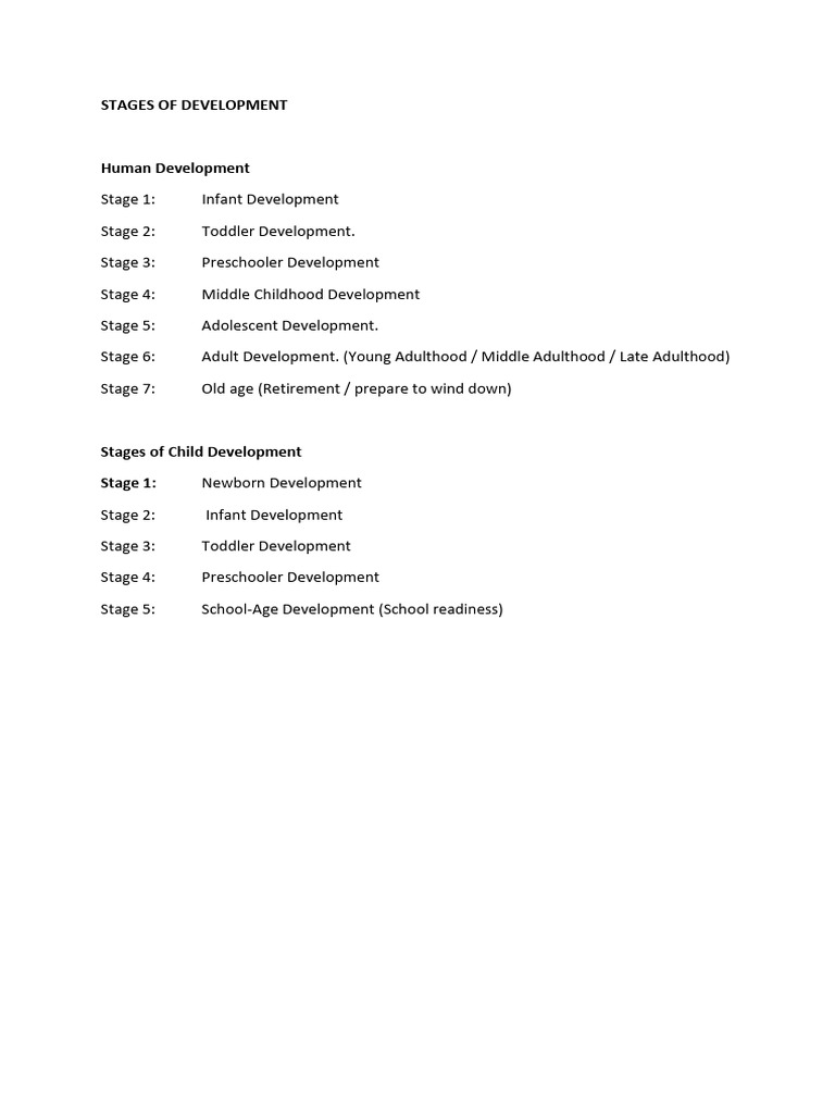 3eds212 Stages of Human Development | PDF | Wellness