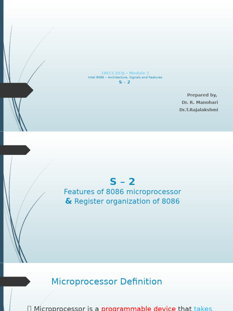 Intel 8086 Architecture & Features | PDF | Central Processing Unit ...