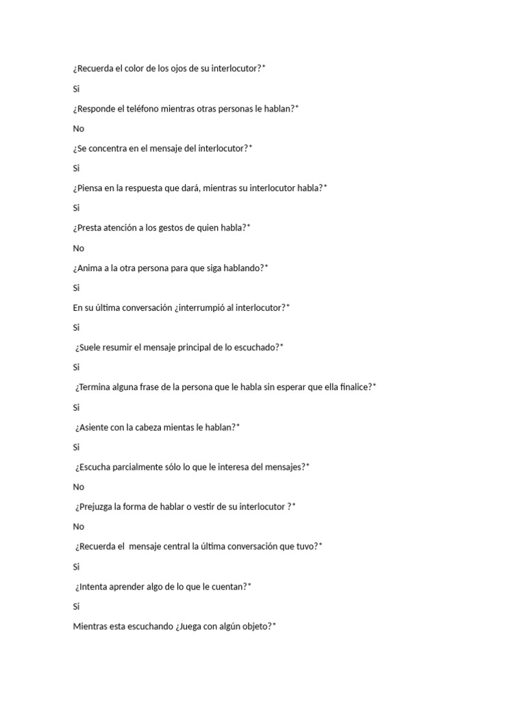 Recuerda El Color de Los Ojos de Su Interlocutor | PDF
