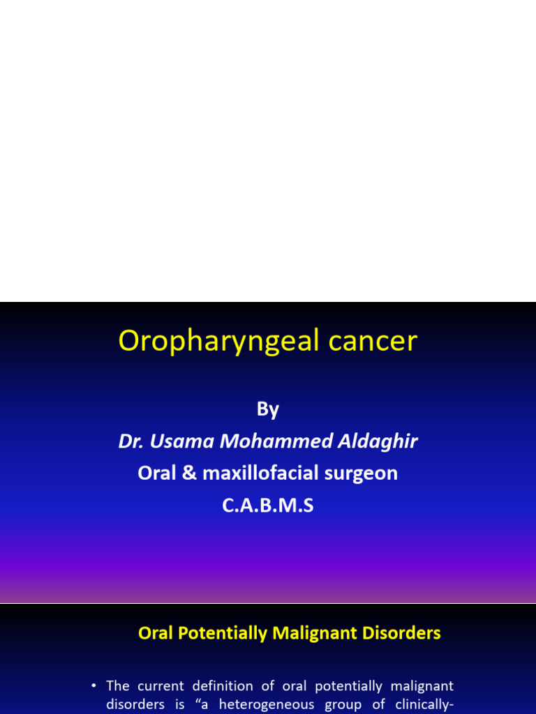 Premalignant Lesion | PDF | Medical Specialties | Diseases And Disorders