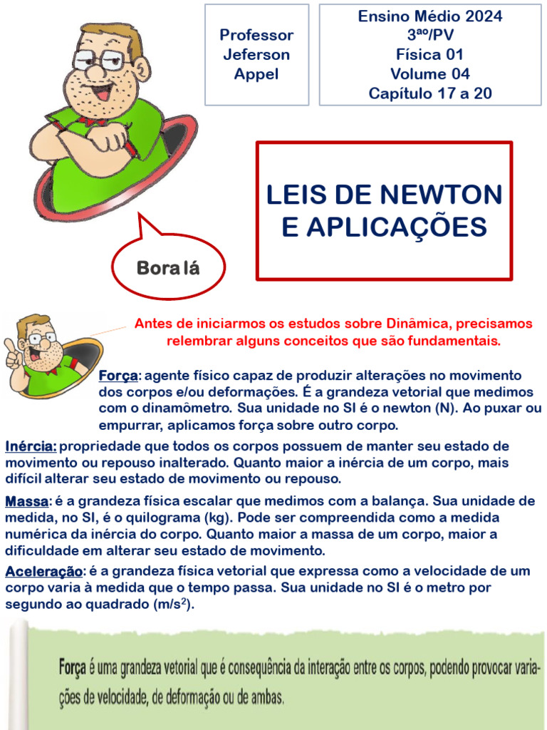 Leis de Newton e Aplicações Práticas | PDF | Leis do Movimento de ...