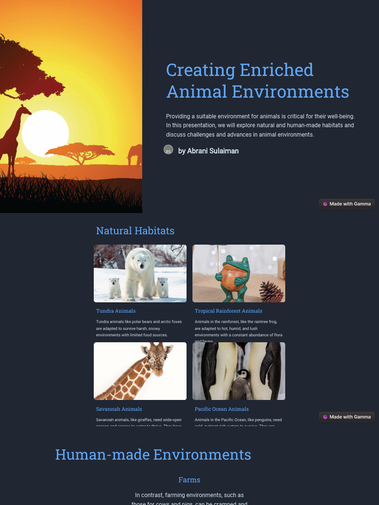 Creating-Enriched-Animal-Environments (310823) | PDF | Zoo | Animal Welfare