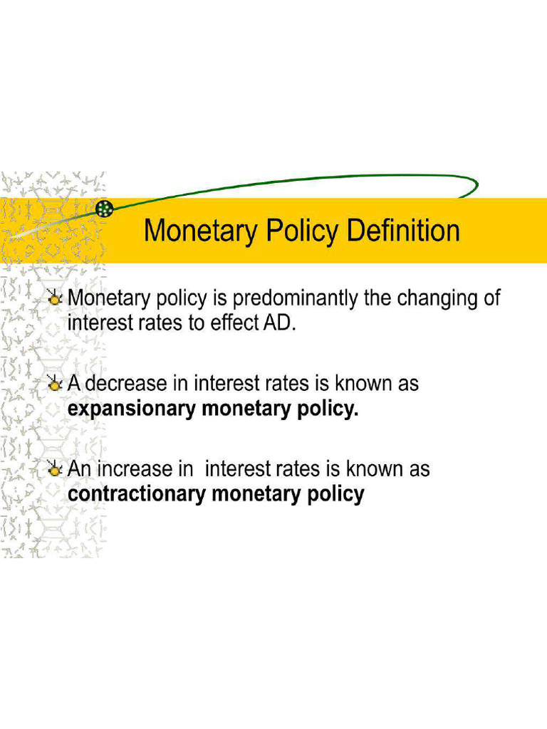 Monetary Policy Definition | PDF