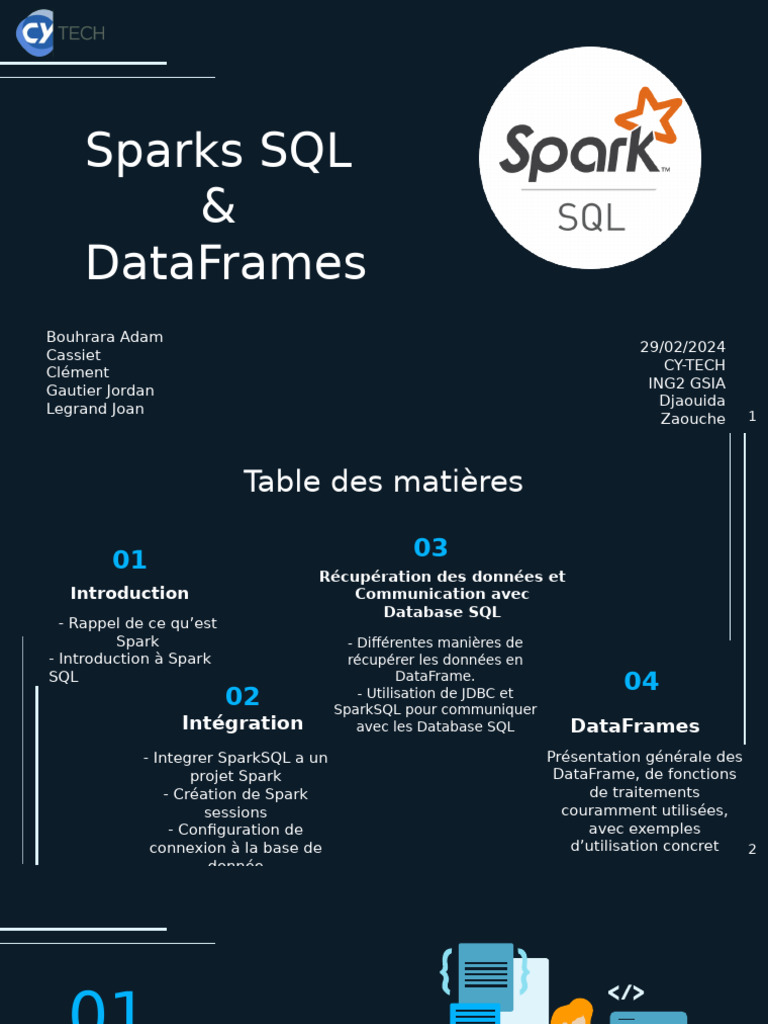 Présentation Scala - Spark SQL | PDF | Apache Spark | SQL