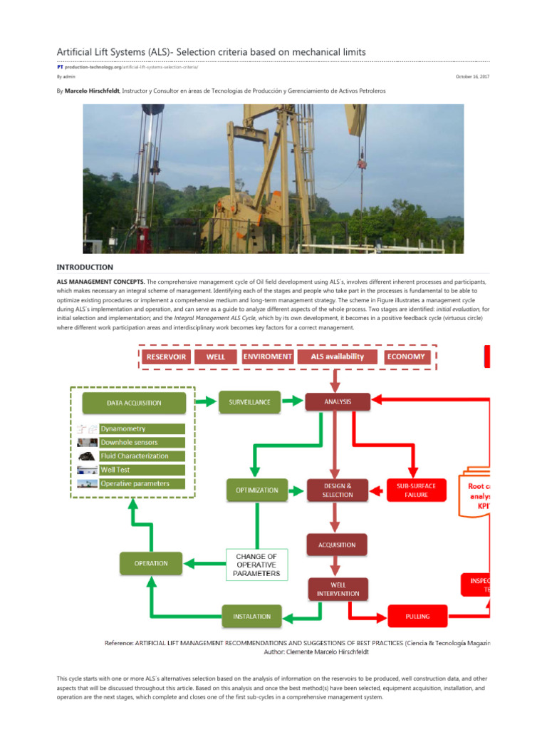 ALS Selection Criteria Based On Mechanical Limits | PDF | Pump | Petroleum Reservoir