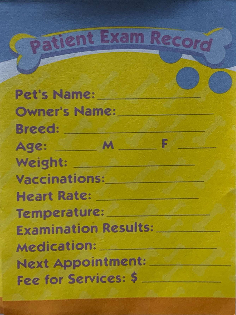 Hoja Recogida Info Vet | PDF