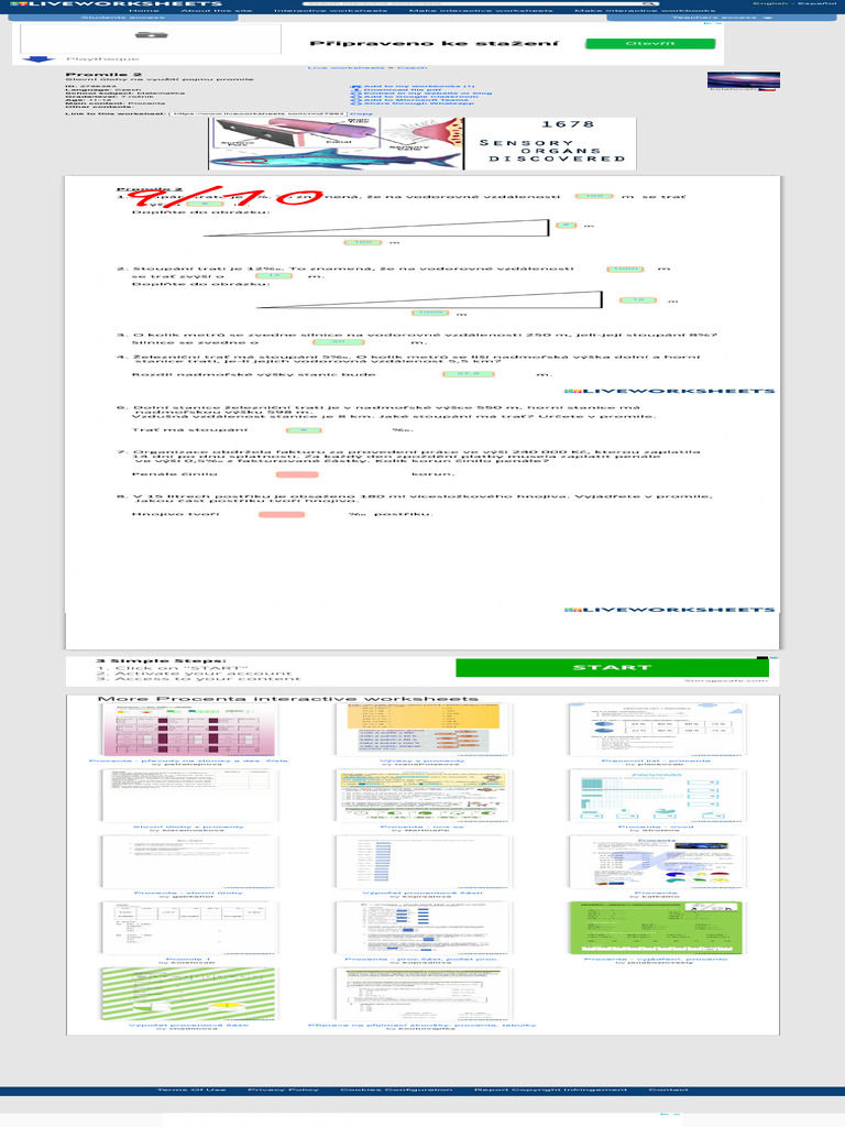 Promile 2 Worksheet | PDF