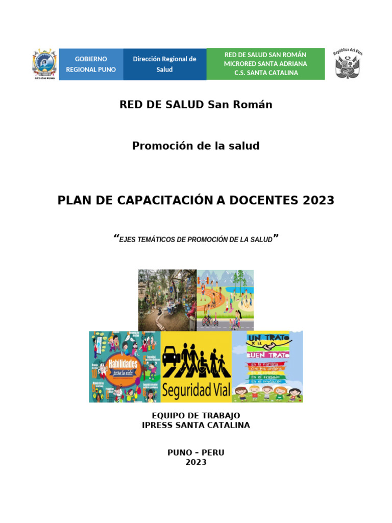 Plan De Capacitación Esquema Pdf
