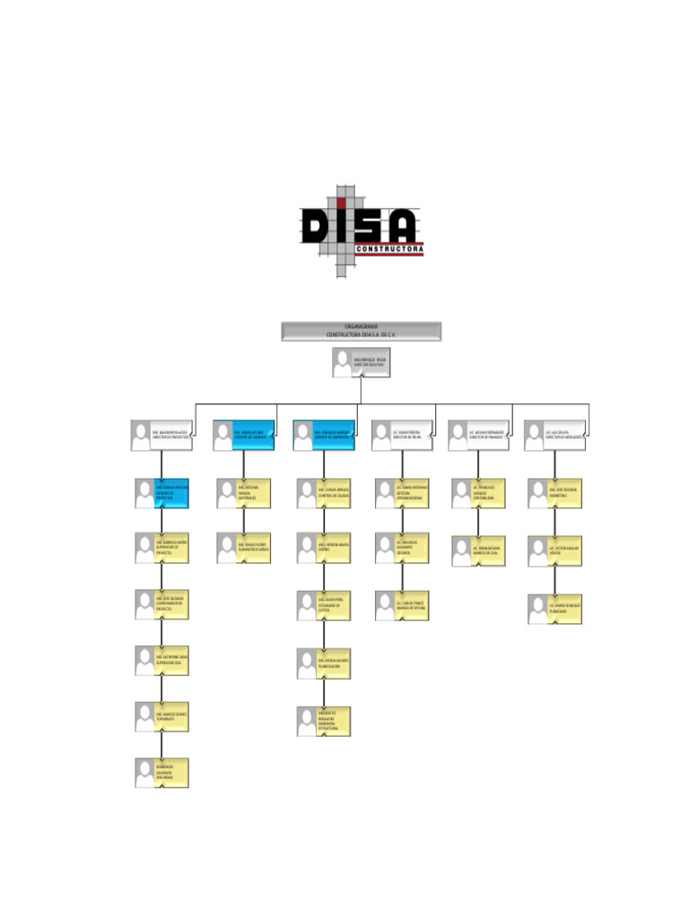 Organigrama Disa S.A de C.V | PDF