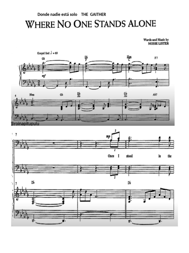 Where No One Stands Alone | PDF