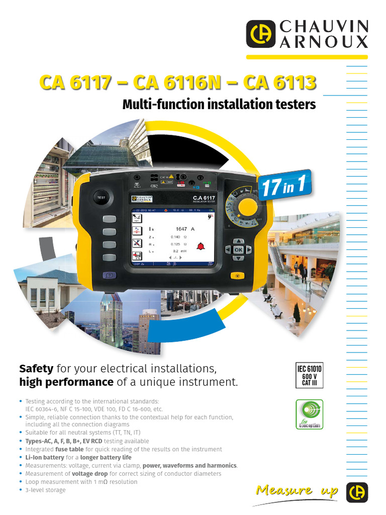 CA 6117 Multi-Function Tester Overview | PDF | Alternating Current ...