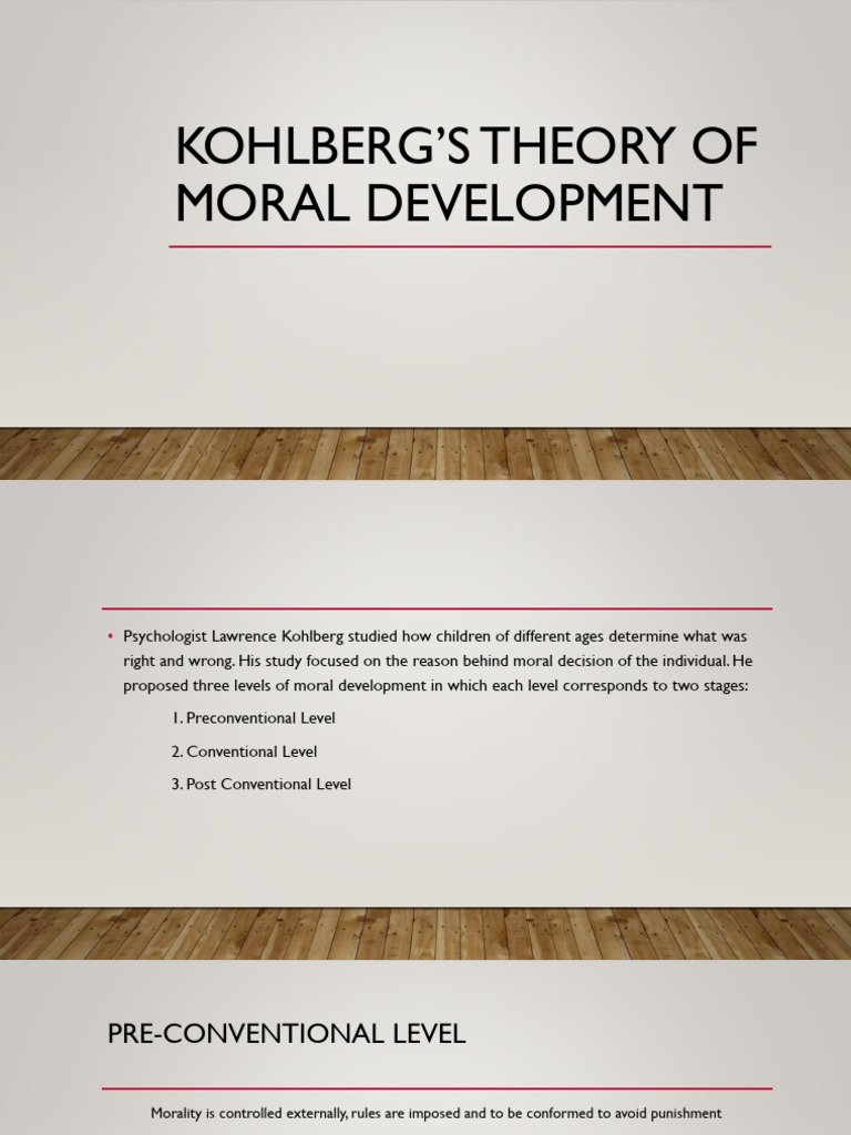 Theory of Moral Development | PDF