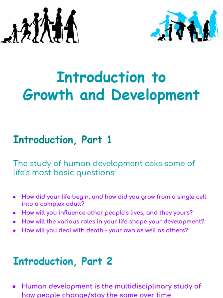 Chapter 1 - Intro To Life Span Growth and Development | PDF | Self ...