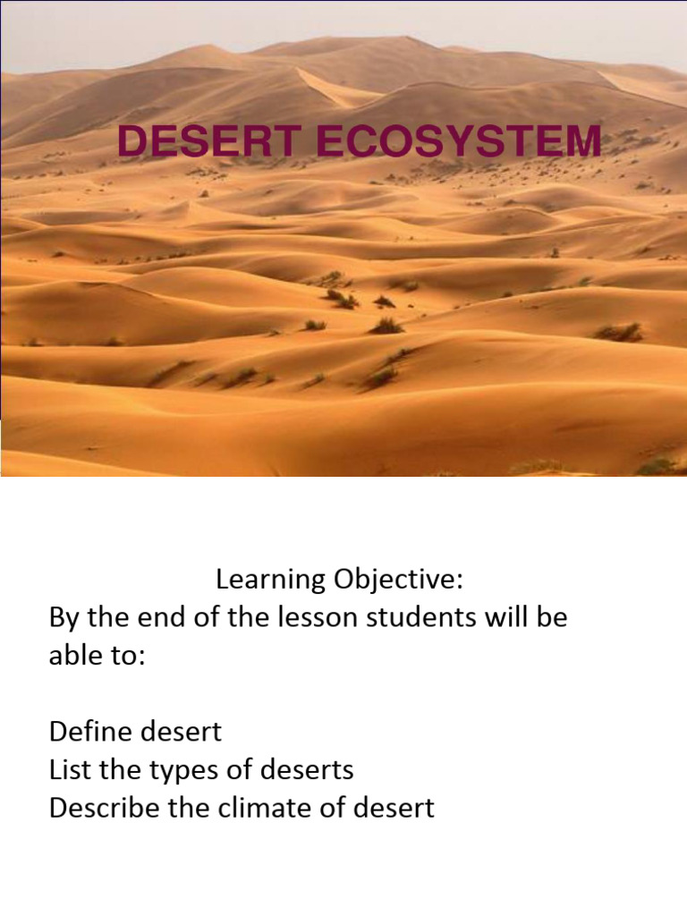 Understanding Deserts: Types and Climate | PDF
