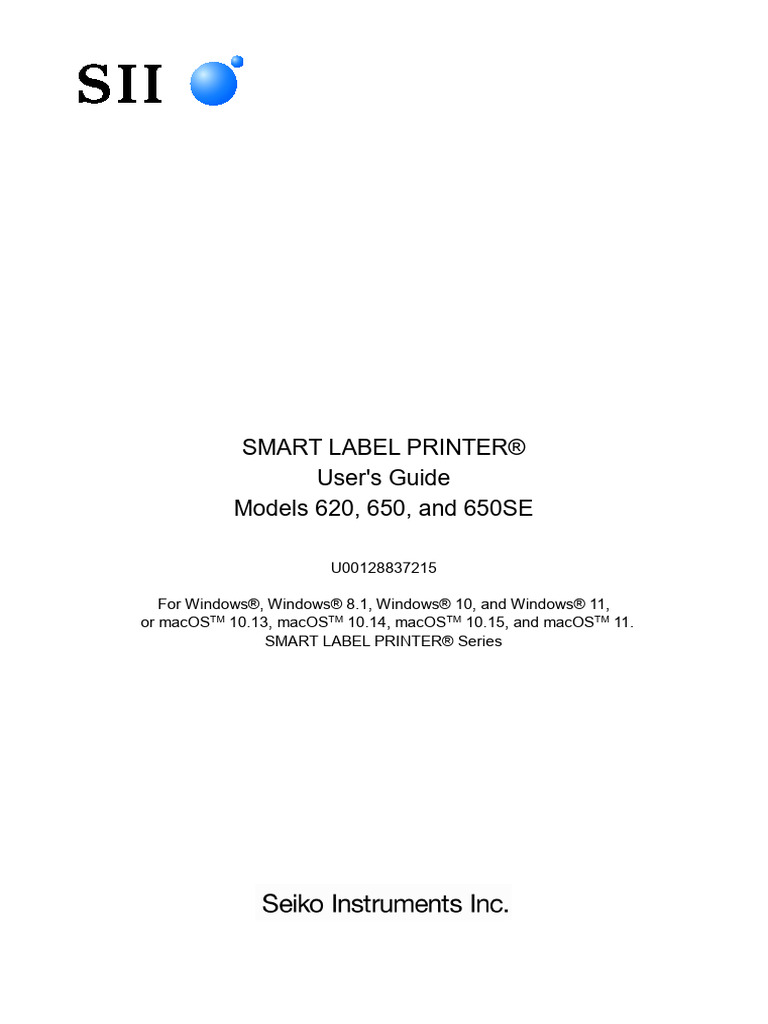 SLP6x0 English Printer Manual | PDF | Electromagnetic Interference | Electromagnetic Compatibility
