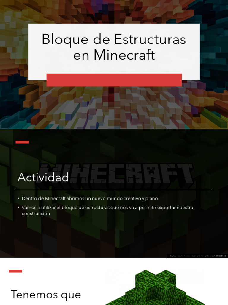 Minecraft Bloque Estructuras | PDF