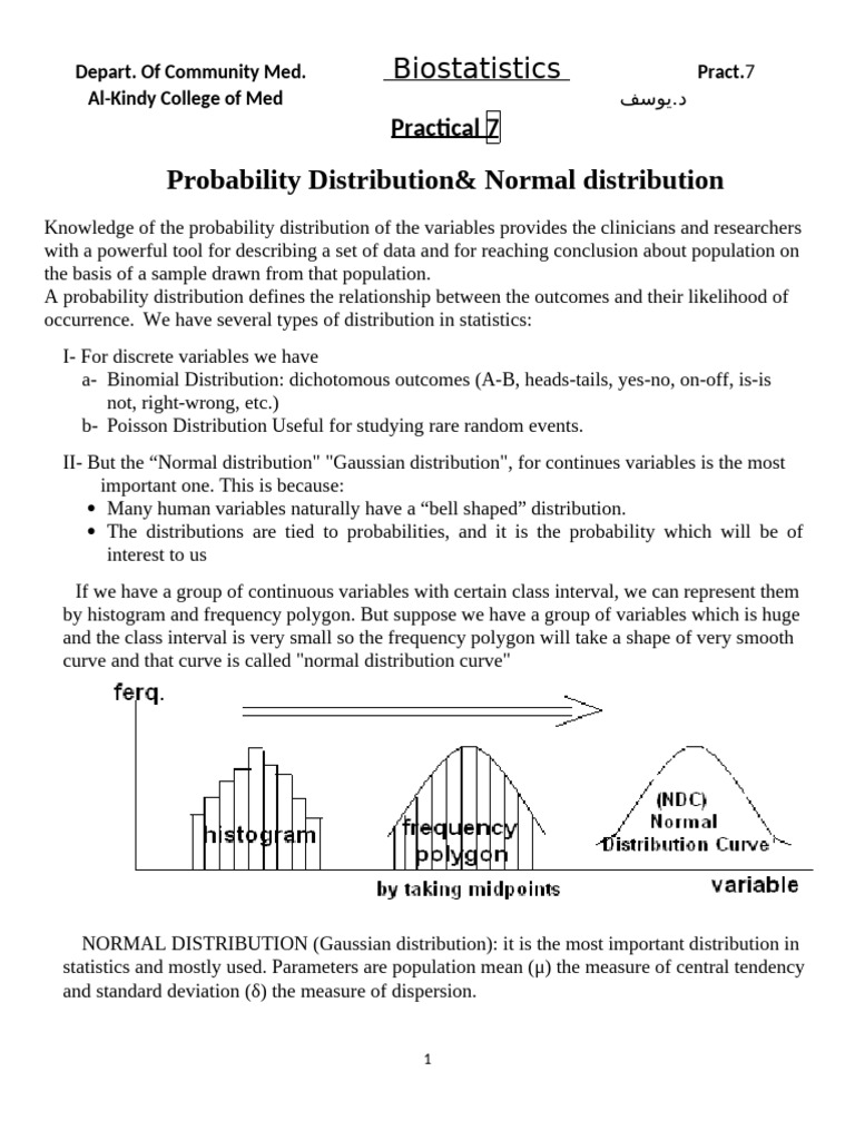 Pract 7 Prob Distrib | PDF | Probability Distribution | Normal Distribution
