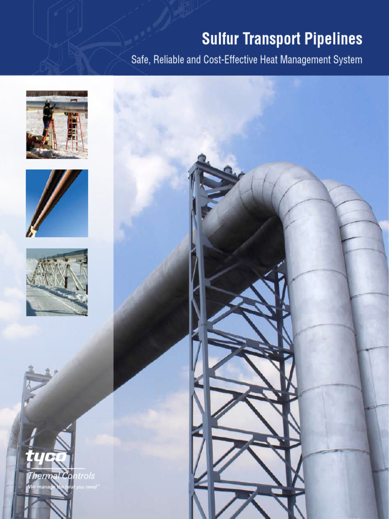Sulfur Transport Pipelines Overview | PDF | Heat | Thermal Insulation