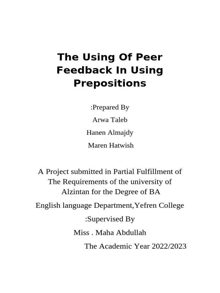 The Project Final Draft | PDF | Learning | Teachers