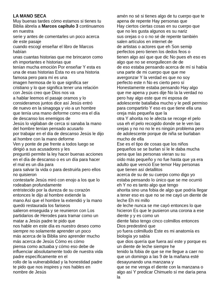 Jesús Sana en el Día de Reposo | PDF | Jesús | Biblia