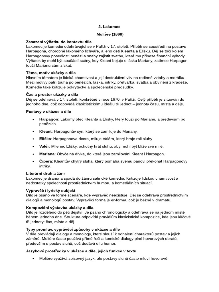 Lakomec | PDF