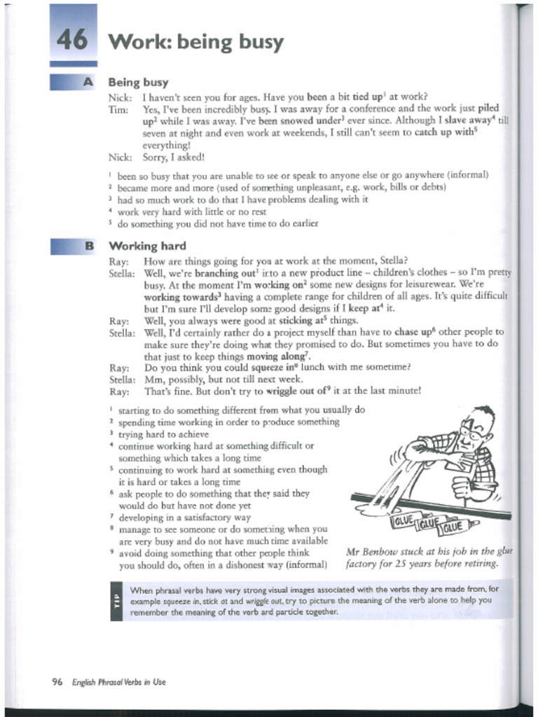 Phrasal Verbs in Use-Interm - 46-Work Being Busy | PDF