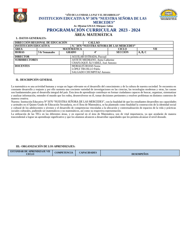 PCA-MAT-4° - López | PDF | Números | Geometría