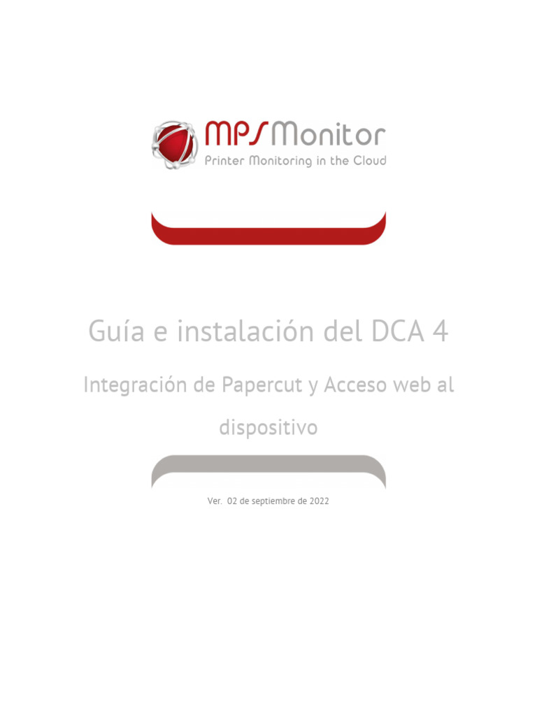 Guía de Instalación DCA Monitor 4 | PDF | Hardware de la computadora ...