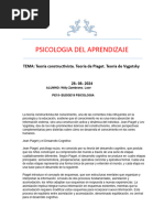 Cuadro Comparativo (Piaget y Vygotsky) | PDF | Aprendizaje | Constructivismo (filosofía de la ...
