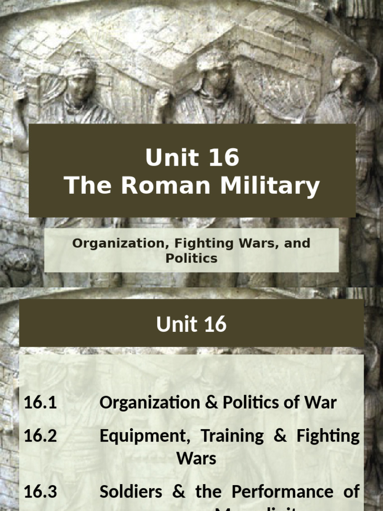 16-The Roman Army - Tagged | PDF | Roman Legion | Roman Republic