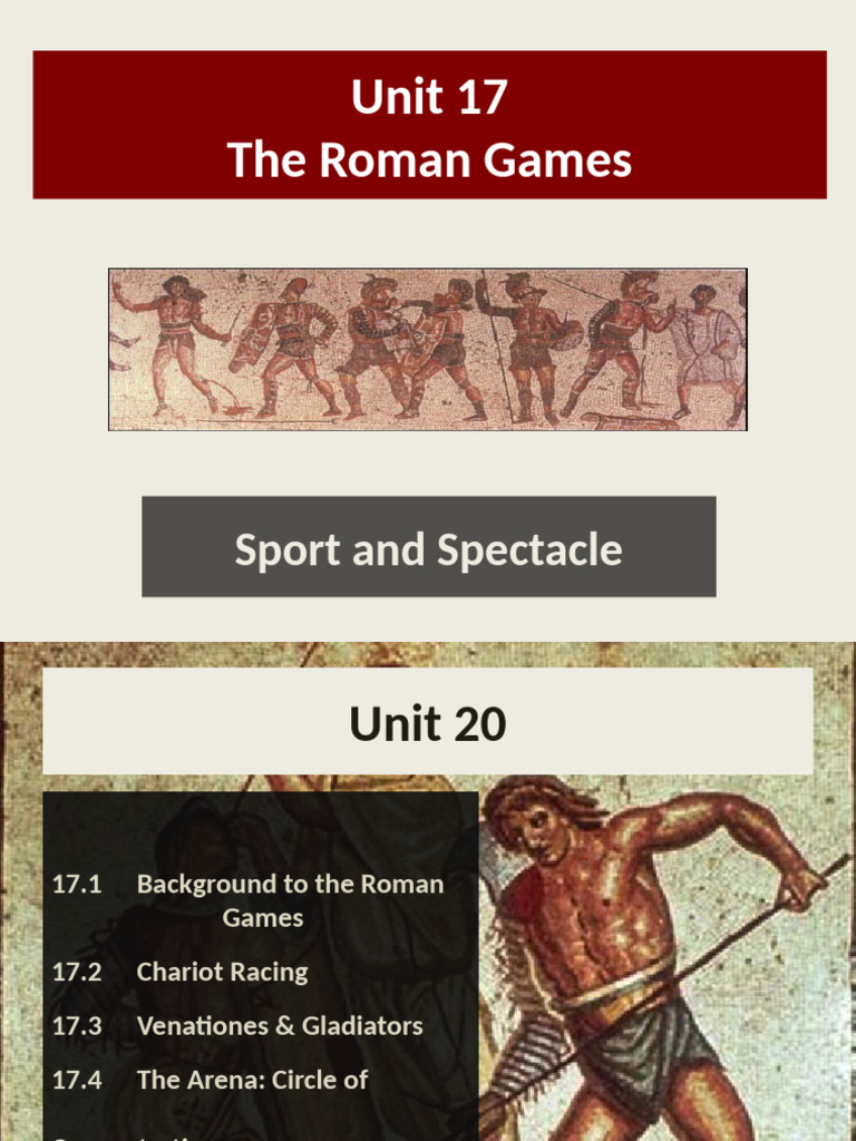 17-The Roman Games - Tagged | PDF | Gladiator | Roman Empire