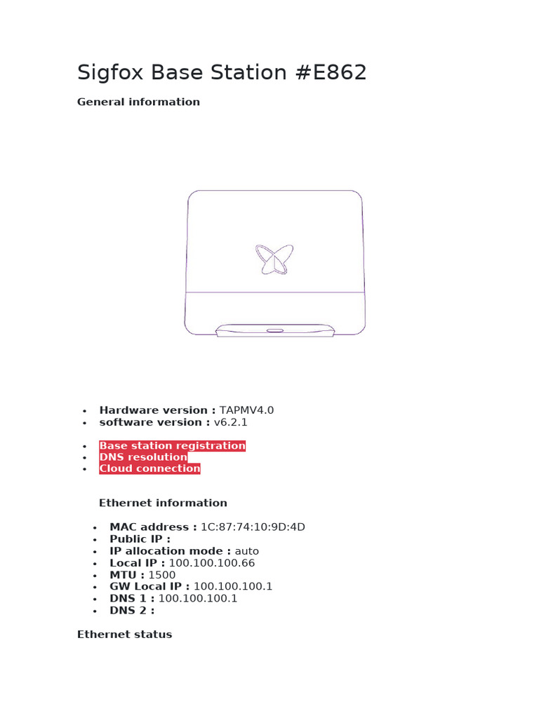 Sigfox Base Station | PDF