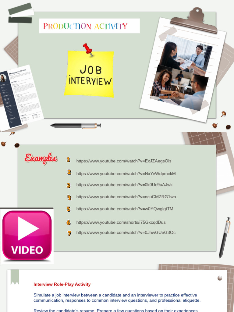 Interview Role-Play Simulation Guide | PDF