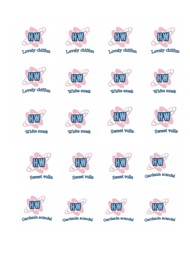 Stiker HW Parfume New | PDF