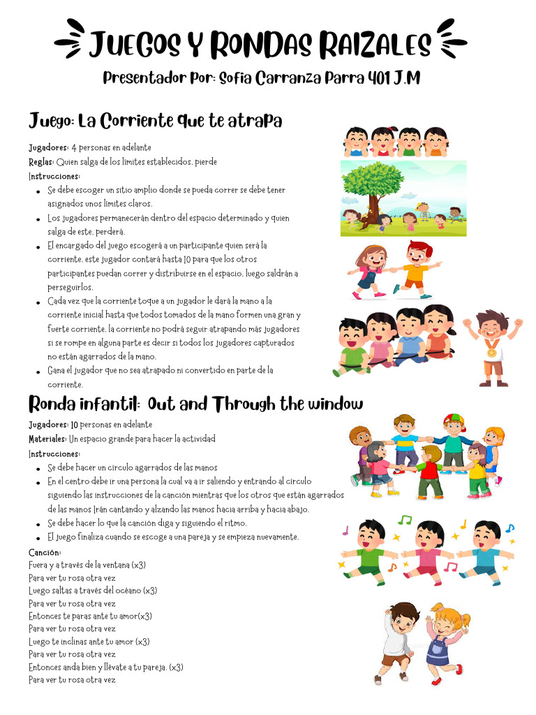 Juegos y Rondas Raizales | PDF