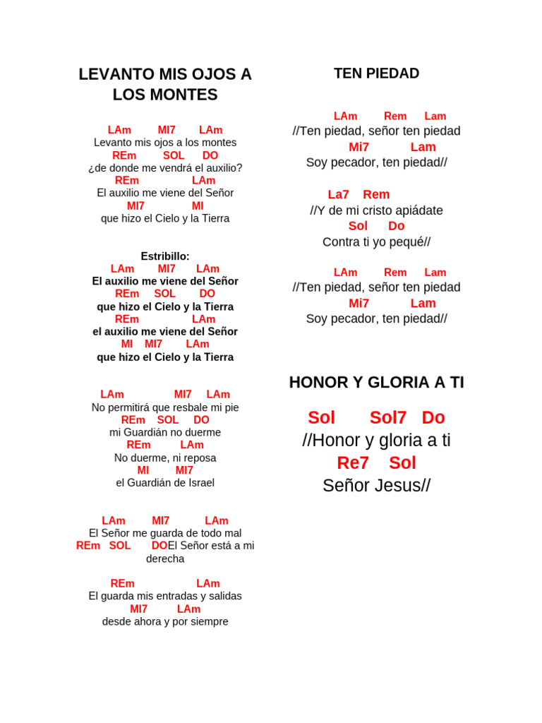 Cantos Misa 19 03 | PDF | Cristo (título) | Creencia religiosa y doctrina