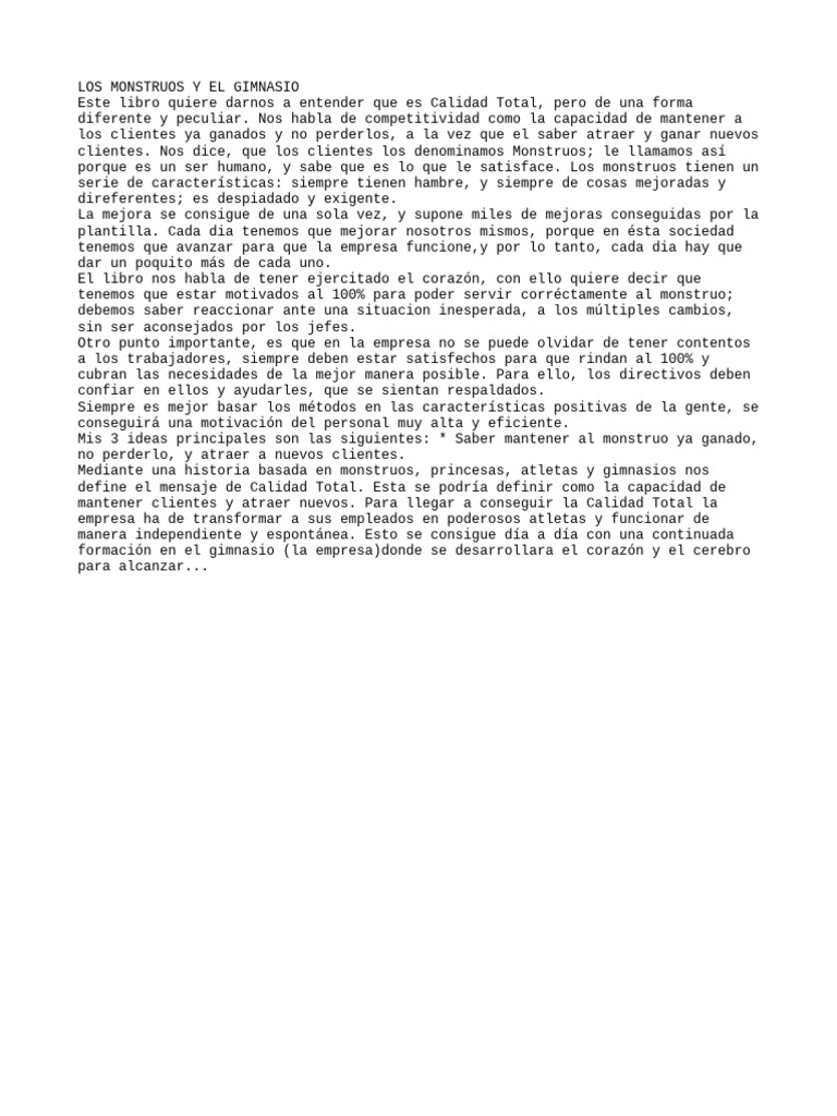 Los Monstruos | PDF