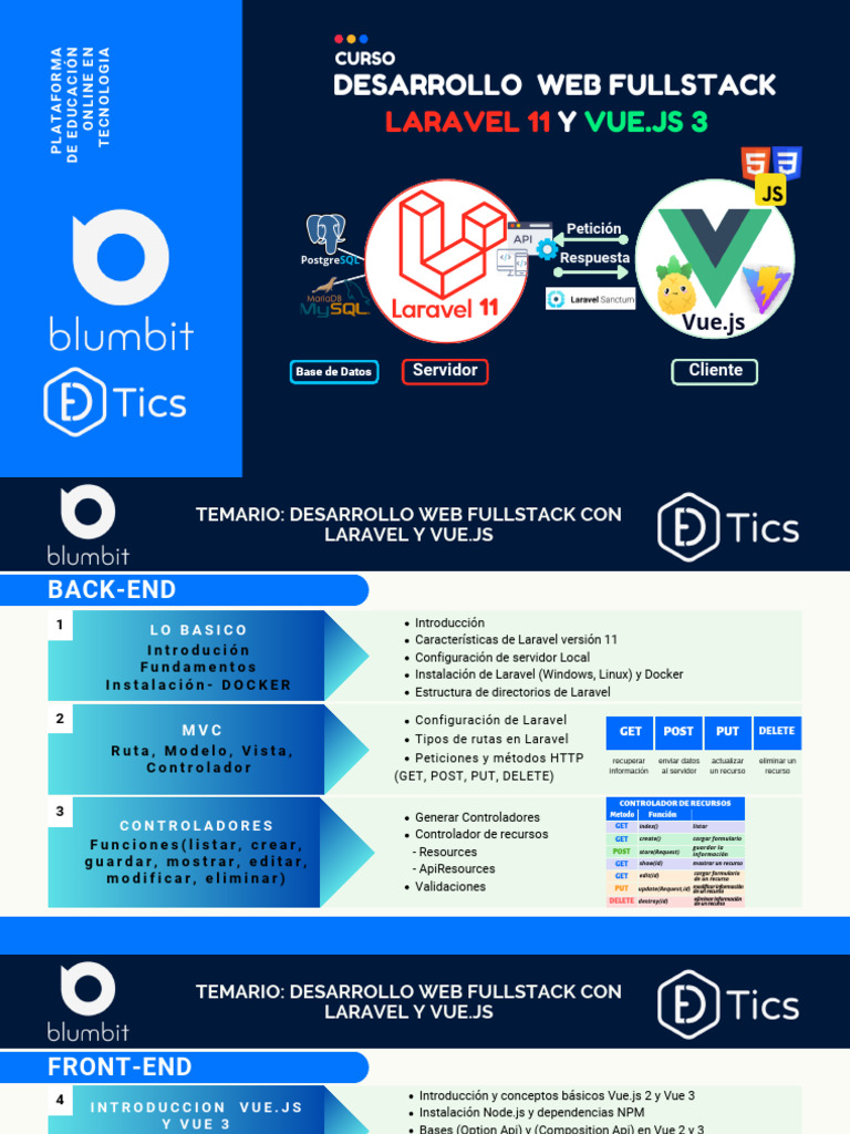 Curso Fullstack: Laravel y Vue.js 3 | PDF | Servicios web de Amazon | Informática