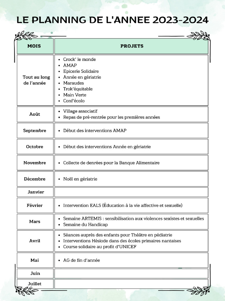 Évènements 2023 2024 | PDF