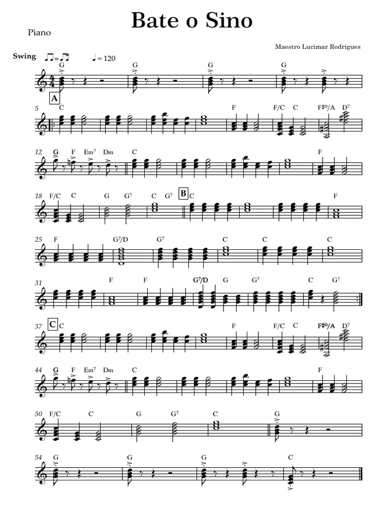 Tocam Os Sinos - Final - Piano | PDF