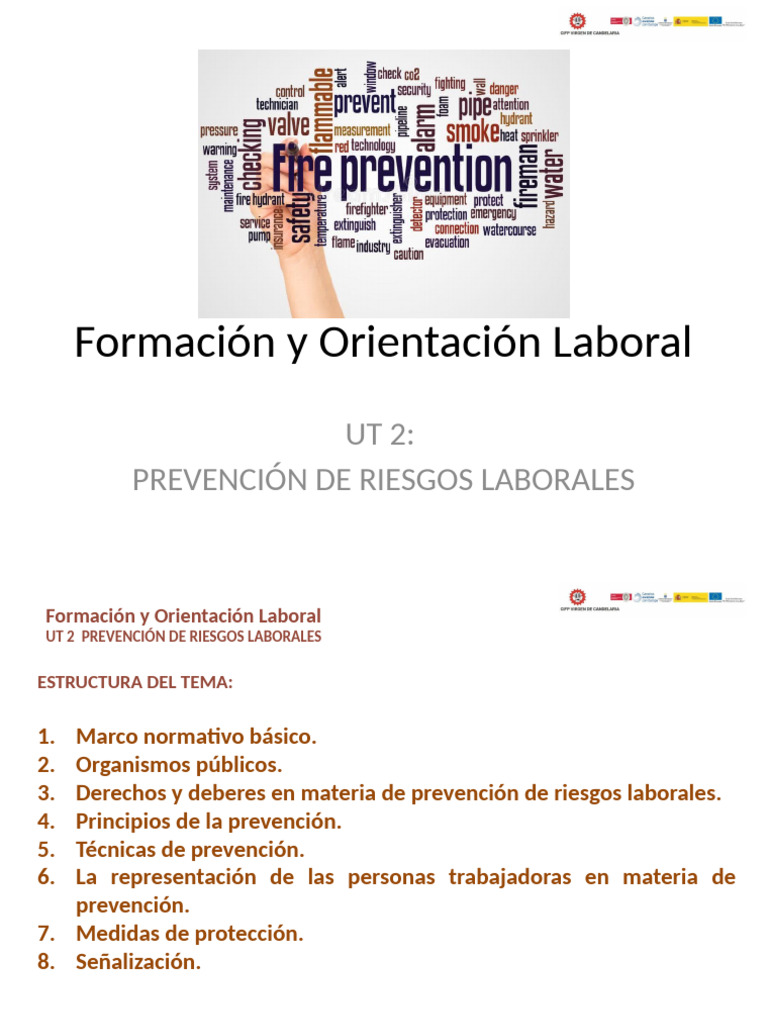 Fol Ut 2 Prevención de Riesgos Laborales | PDF | Valores