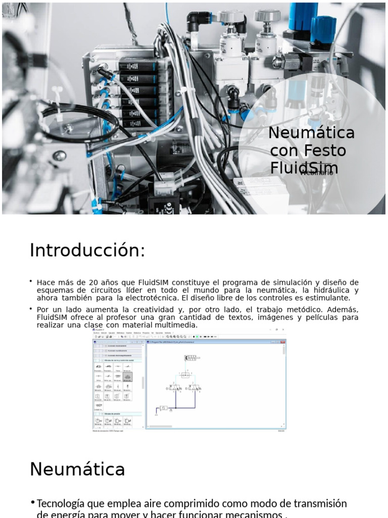 Neumática Con Festo FluidSim | PDF | Neumática | Tecnología energética