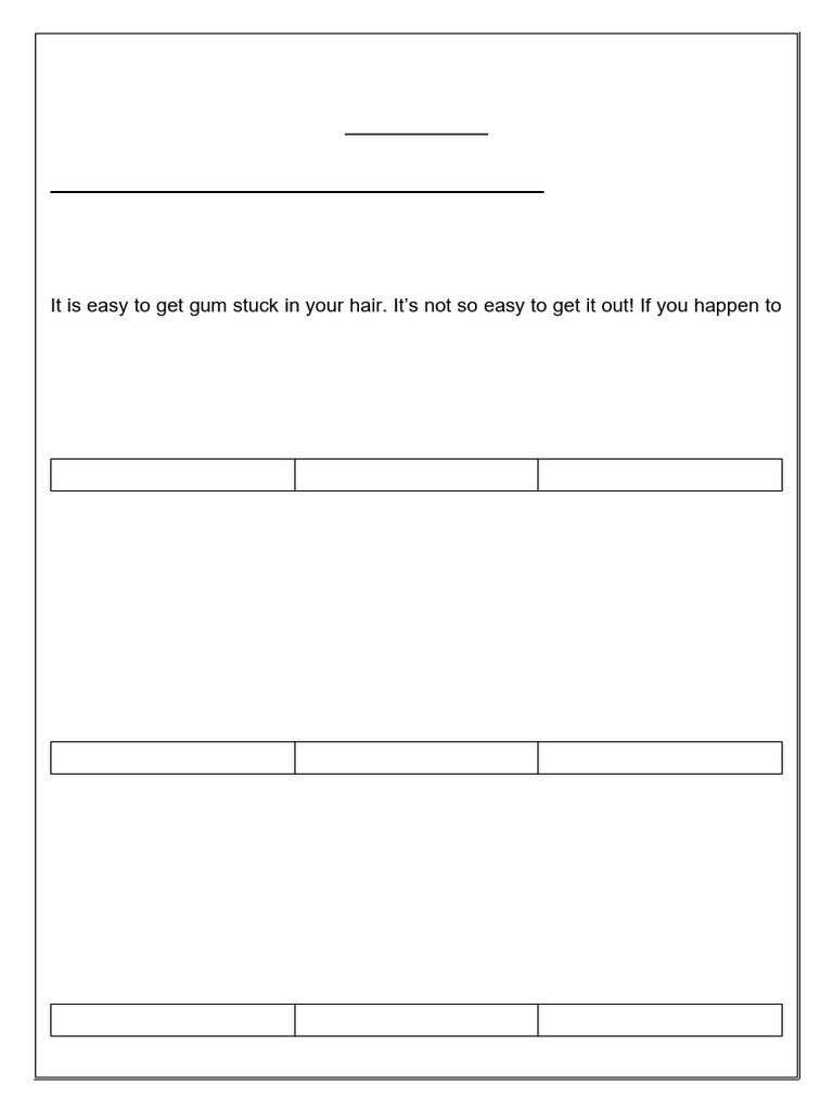 Text Structure - Bubble Gum | PDF | Mouth