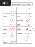 Alcohol Nomenclature Practice Worksheet | PDF | Science & Mathematics