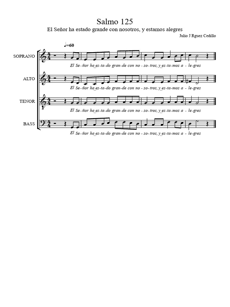 Salmo 125 El Señor Ha Estado Grande Con Nosotros, y Estamos Alegres | PDF