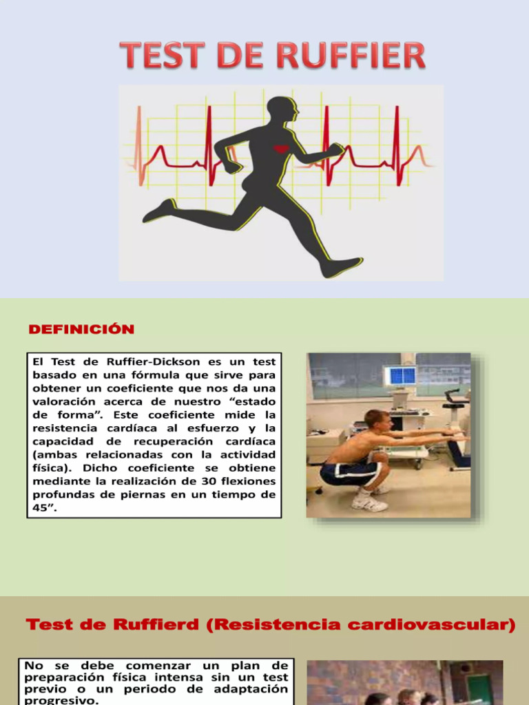 Test de Ruffier - Prueba Fisica | PDF
