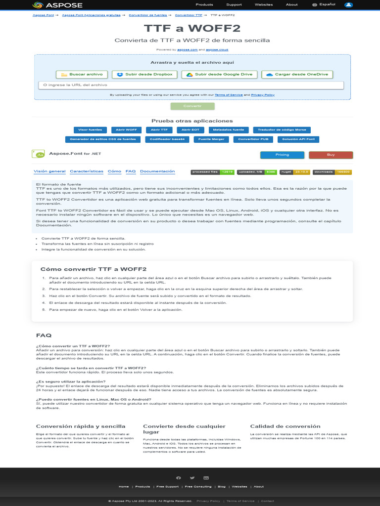 Conversor TTF a WOFF2 Online | PDF | Hipervínculo | Software de la ...