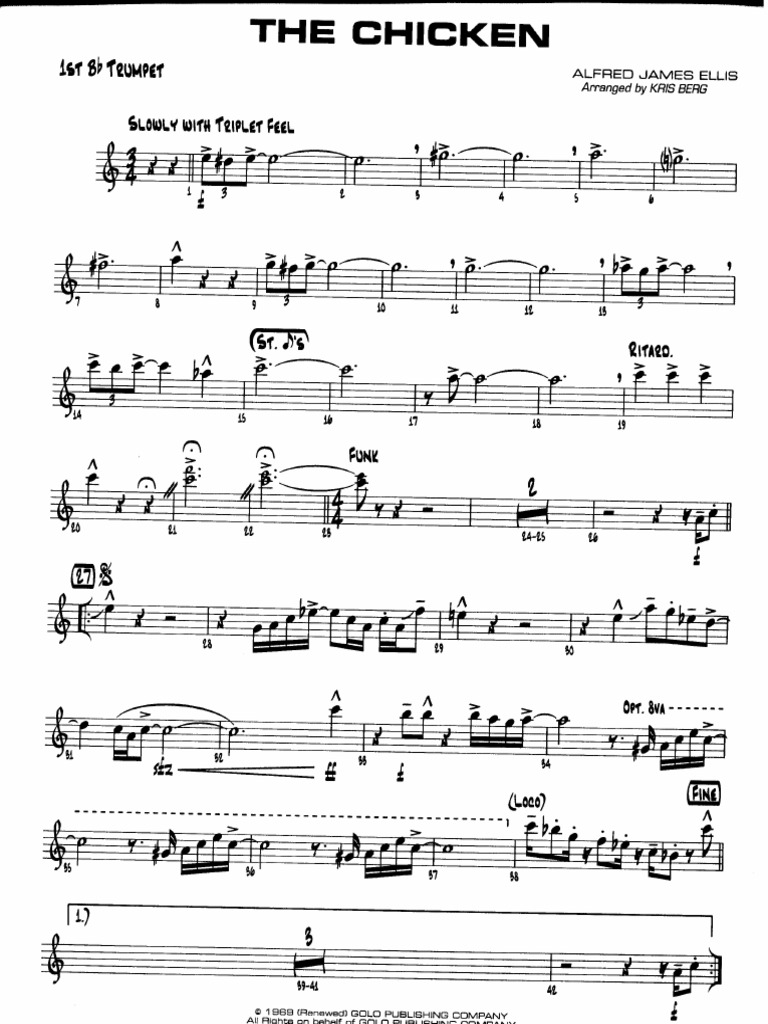 Trumpet - The Chicken | PDF
