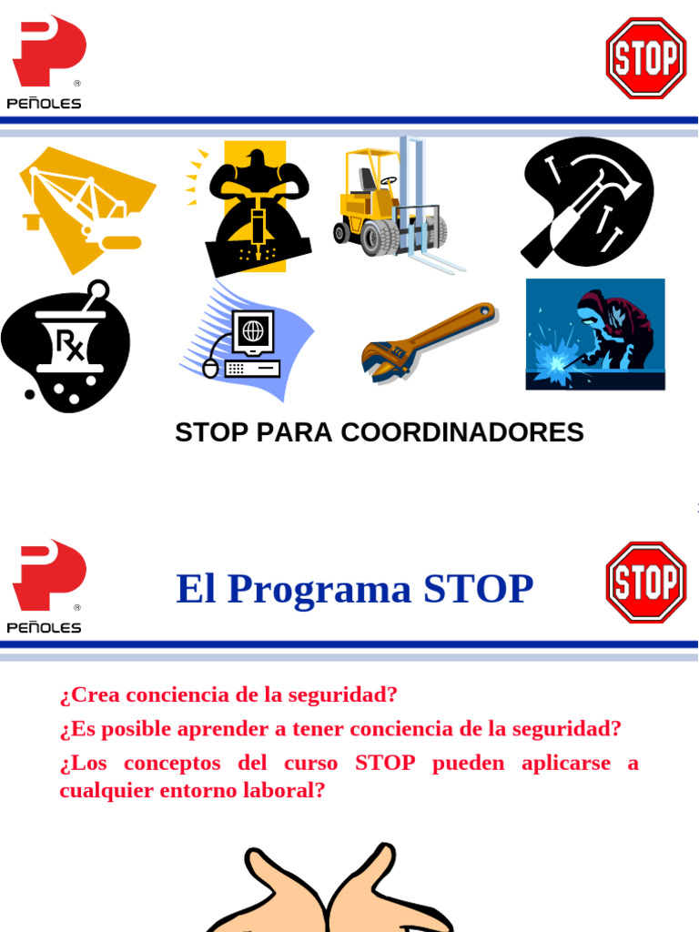Programa STOP: Ciclo de Seguridad Laboral | PDF | Relaciones personales ...